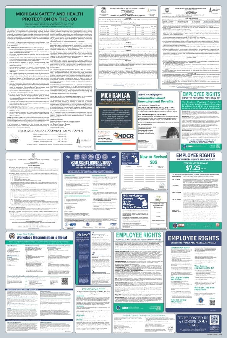 Michigan and Federal Labor Law Posters