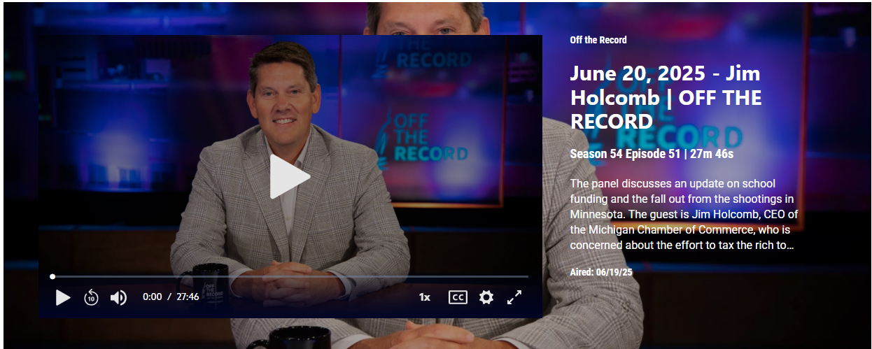 Jim Holcomb | OFF THE RECORD - MI Chamber